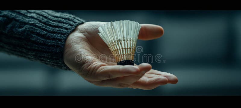 Athlete S Racket Striking Shuttlecock Summer Olympics Displaying Skill ...