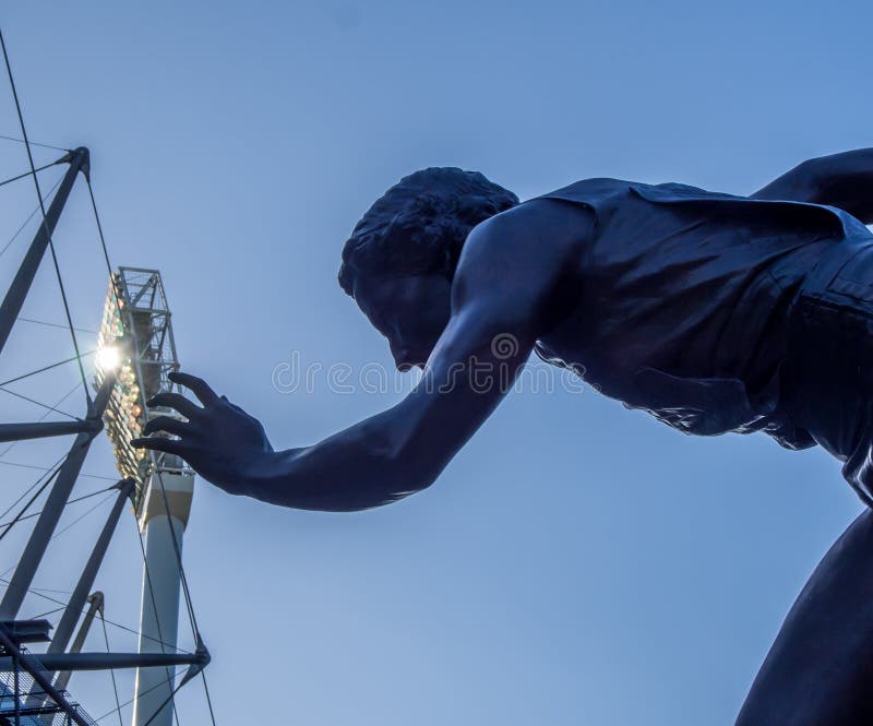 Athlete at Sports Stadium stock photo. Image of urban - 94319638
