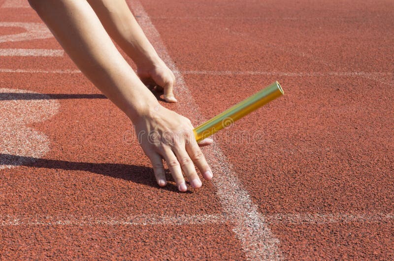Athlete in the Starting Blocks, Ready To Go Stock Image - Image of calf ...