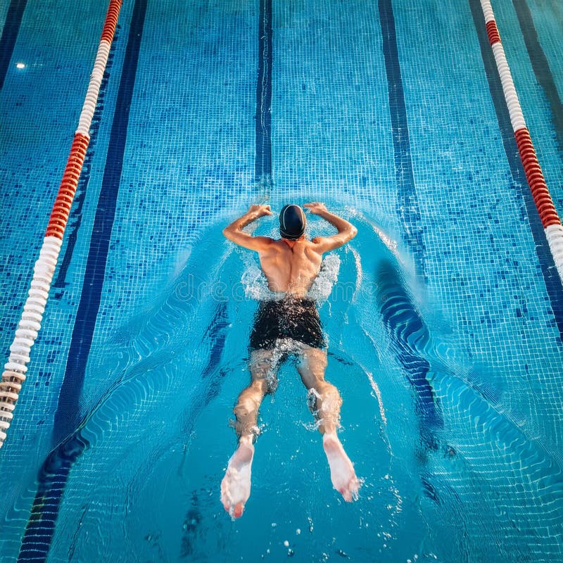 Athlete Swimming, AI Generated Stock Illustration - Illustration of ...