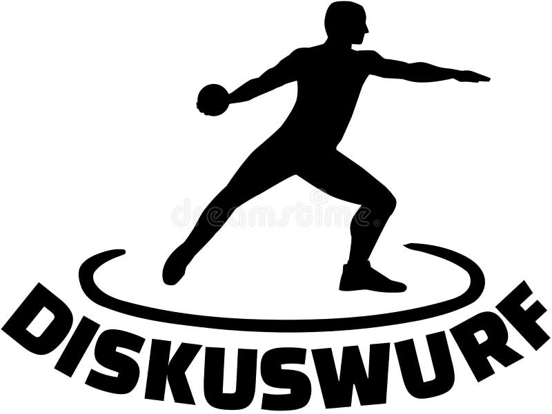 Girl Discus Silhouette