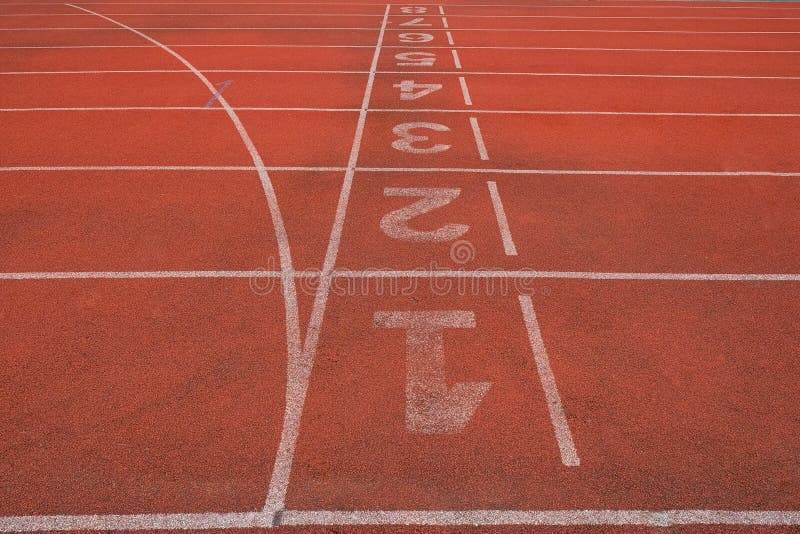 Athlete Track or Running Track Stock Image - Image of pattern, stadium ...