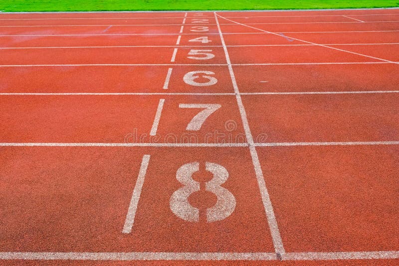 Athlete Track or Running Track Stock Image - Image of round, fast ...
