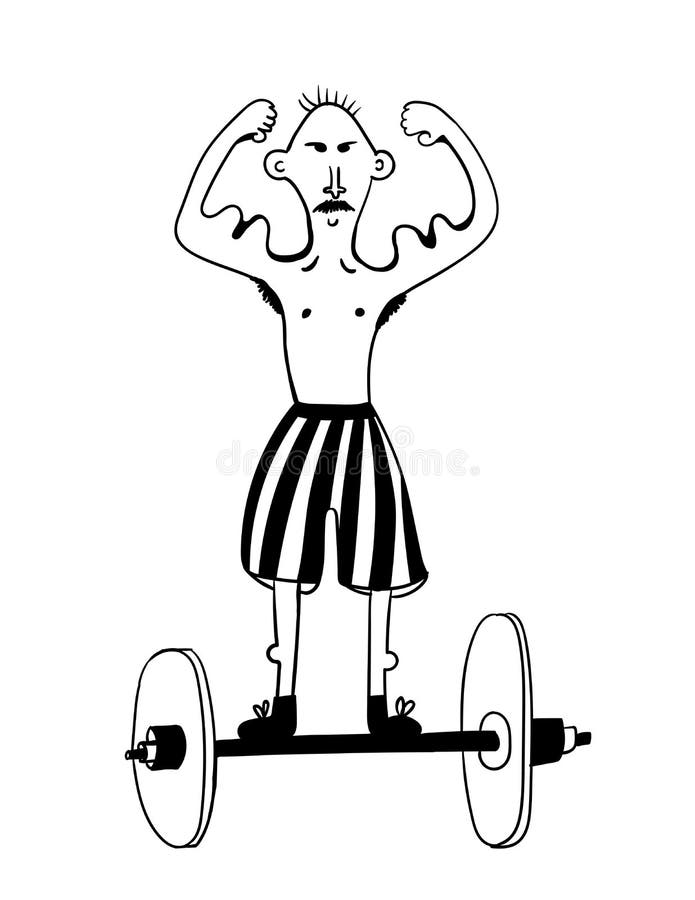 Weak Weightlifter Stock Illustrations – 21 Weak Weightlifter Stock ...