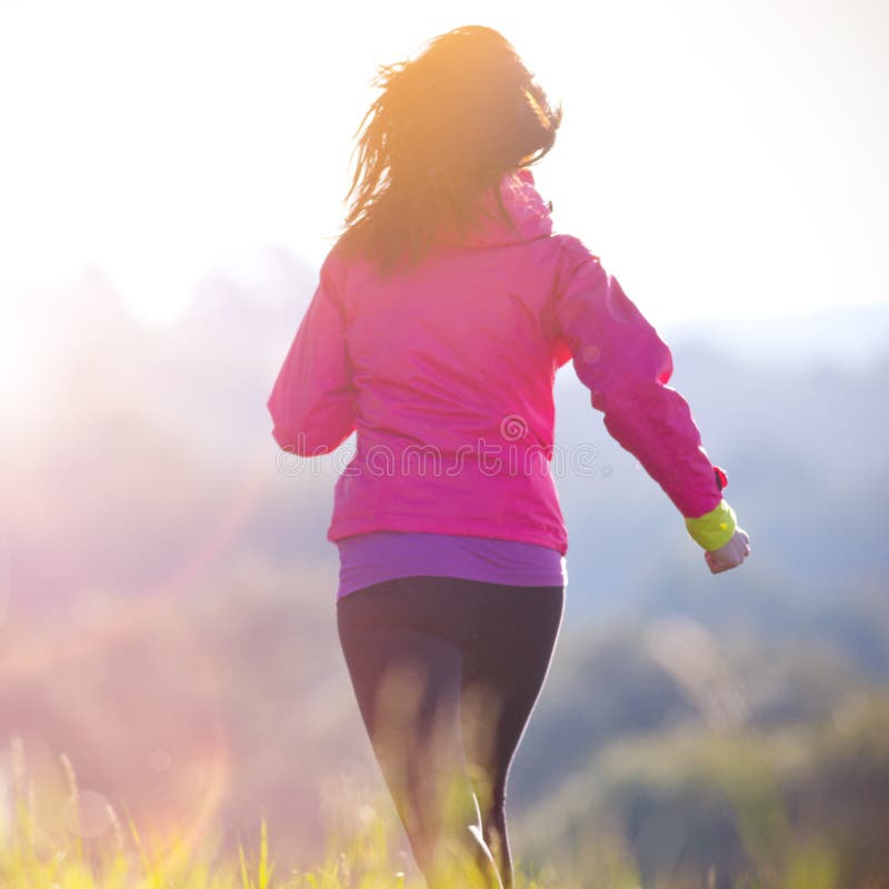 Athlete woman running stock photo. Image of runner, determination ...