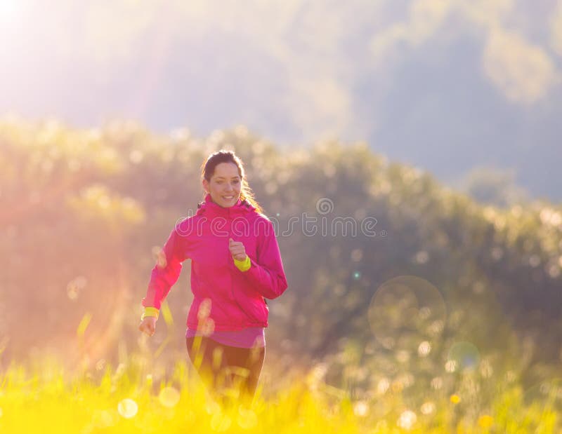 Athlete woman running stock photo. Image of misty, athlete - 34254736