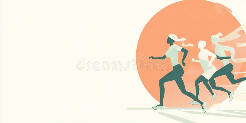 Athletes Sprinting during a Morning Running Event Stock Image - Image ...