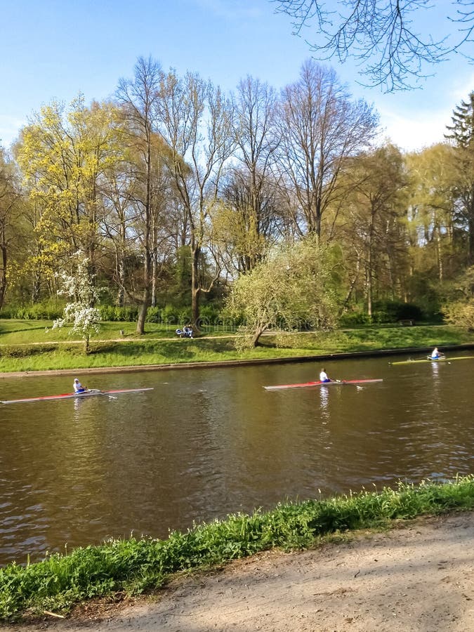 Athletes swim kayak editorial stock image. Image of sports - 56767144