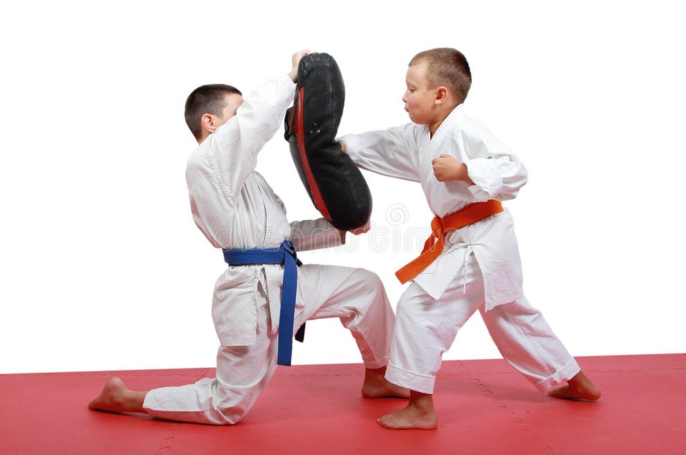 Athletes Teach Punch Arm on the Simulator Stock Image - Image of ...