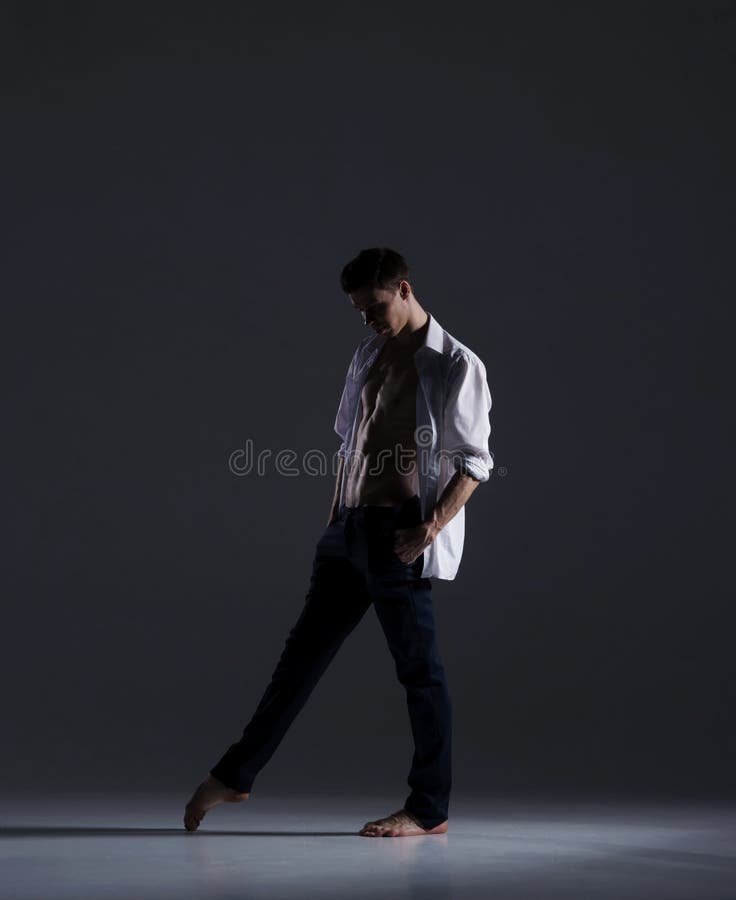 Athletic Ballet Dancer in a Perfect Shape Stock Image - Image of ...