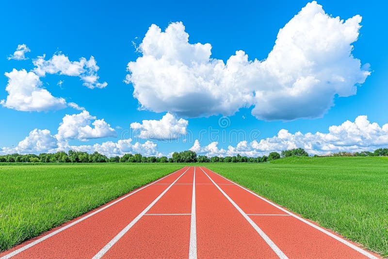 Athletic Competition Running Track Texture. Training Race with Lane ...