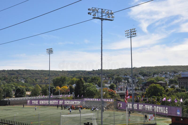 Athletic Field, University of Scranton, Pennsylvania Editorial Photo ...