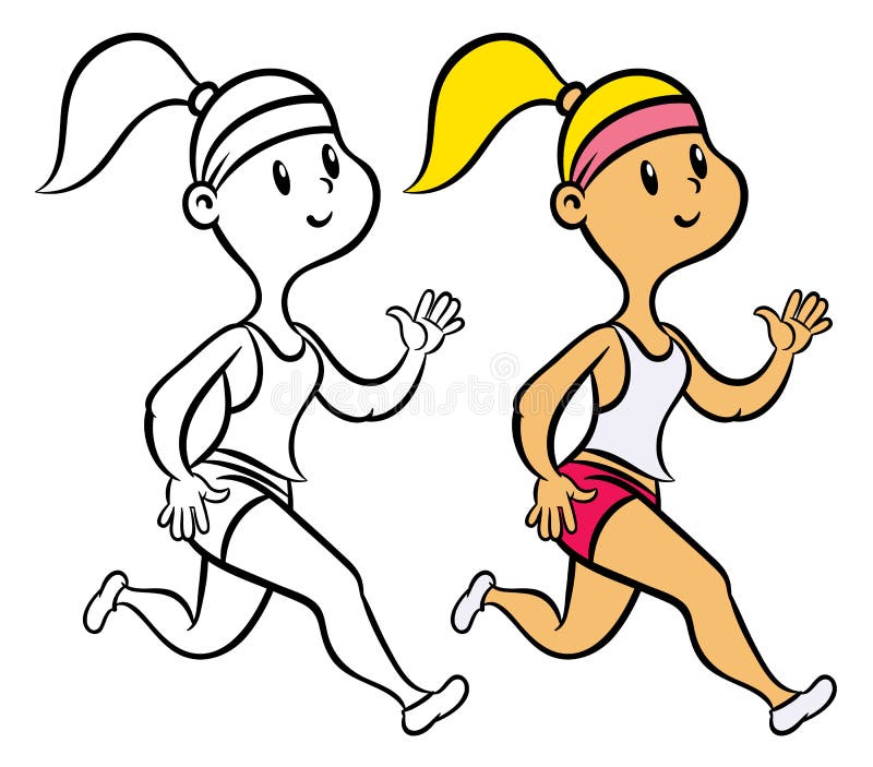 Athletic girl stock illustration. Illustration of muscles - 29354961