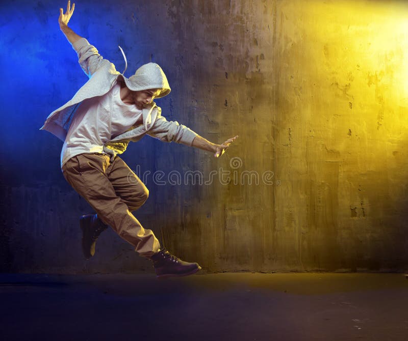 Athletic Guy Dancing a Hip Hop Stock Image - Image of exercise ...
