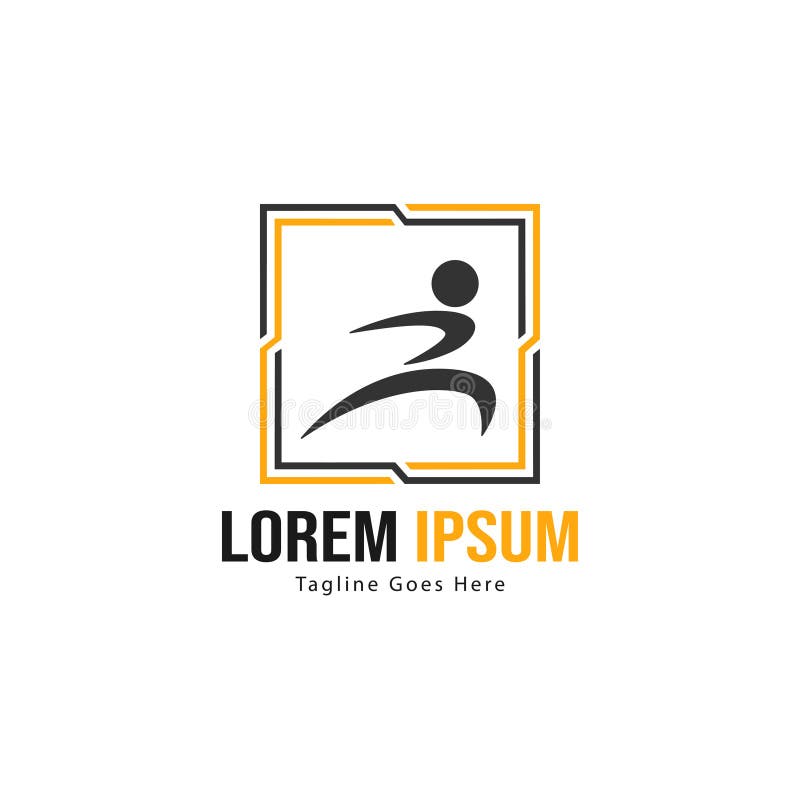 Athletic Logo Template Design. Minimalist Athletic Logo with Modern ...