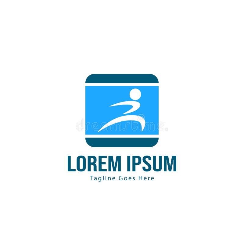 Athletic Logo Template Design. Minimalist Athletic Logo with Modern ...