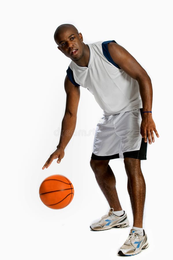Athletic Man with Basketball Stock Photo - Image of athletic, good ...