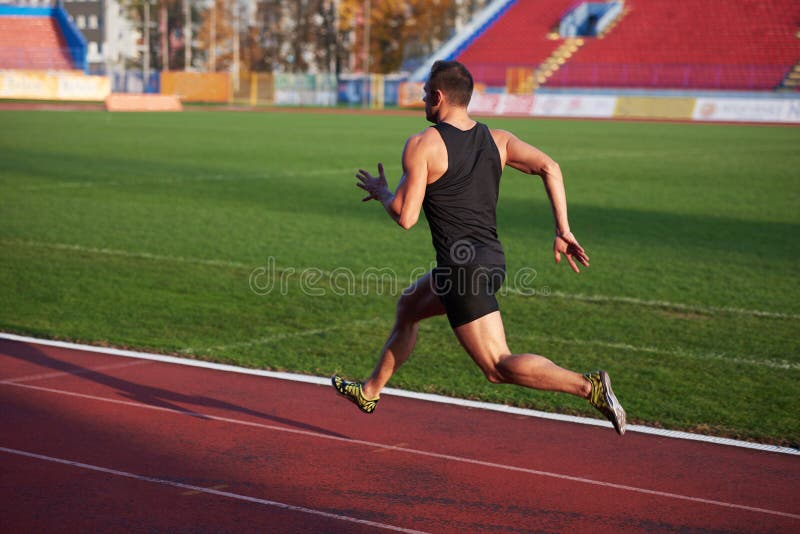 Athletic man start stock photo. Image of athletics, olympic - 54641722