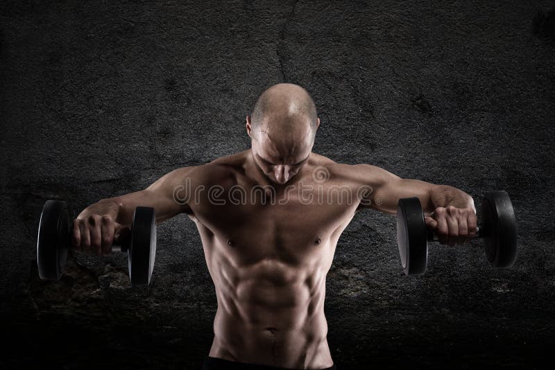 Athletic man workout stock image. Image of fitness, determination ...