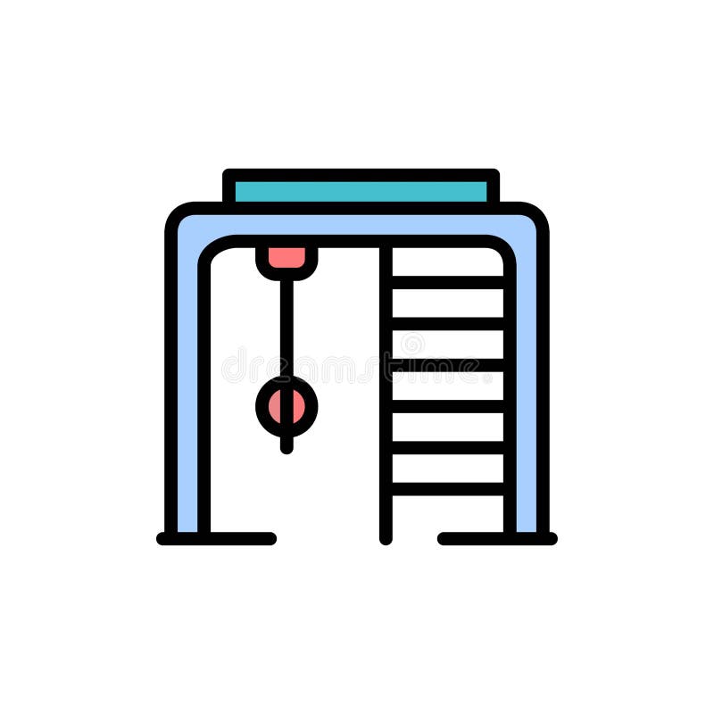 Athletic, Ring, Sport, Game Flat Color Icon. Vector Icon Banner ...