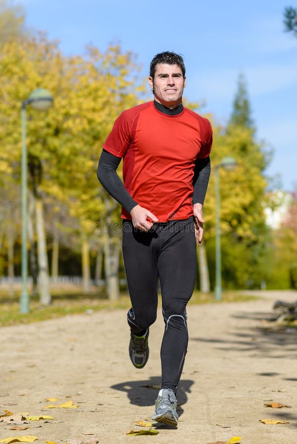 Athletic runner stock image. Image of athlete, park, person - 27932231