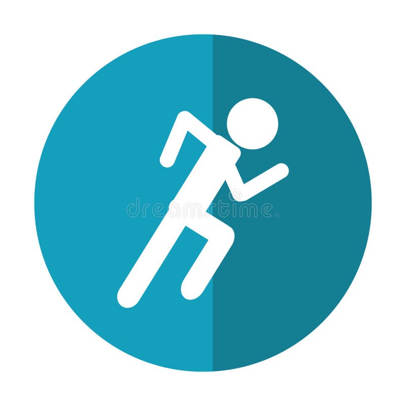 Athletic Runner Sport Active Shadow Stock Vector - Illustration of ...