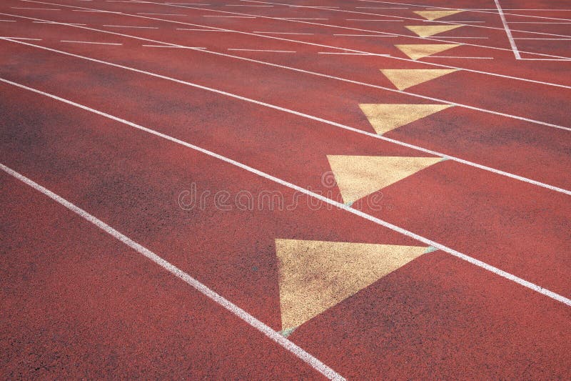 Athletic Running Track Close-Up Abstract Stock Image - Image of ...