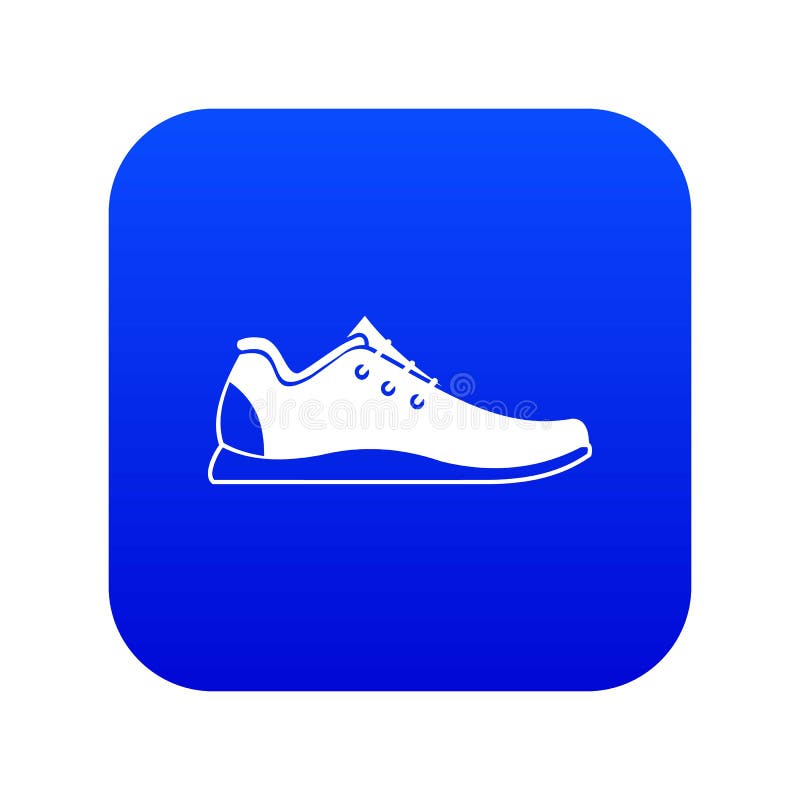 Athletic Shoe Icon Digital Blue Stock Vector - Illustration of icon ...