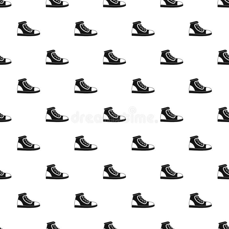 Athletic Shoe Pattern, Simple Style Stock Vector - Illustration of ...