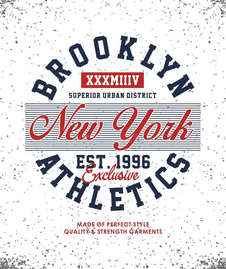 Athletic Sport T-shirt Typography Design Stock Vector - Illustration of ...