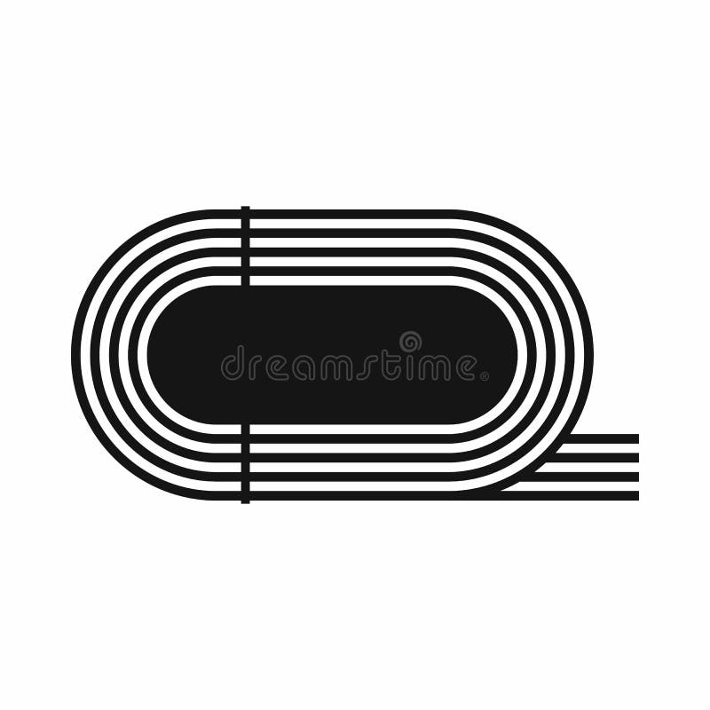 Running Track Clipart Black And White