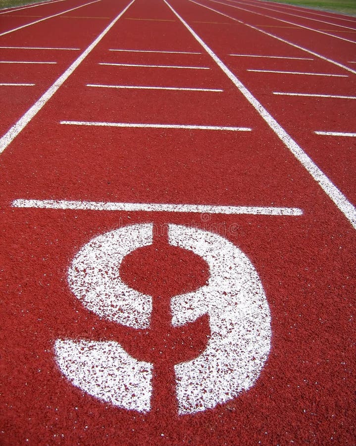 Athletic Track and Field Markings Stock Photo - Image of athletic ...