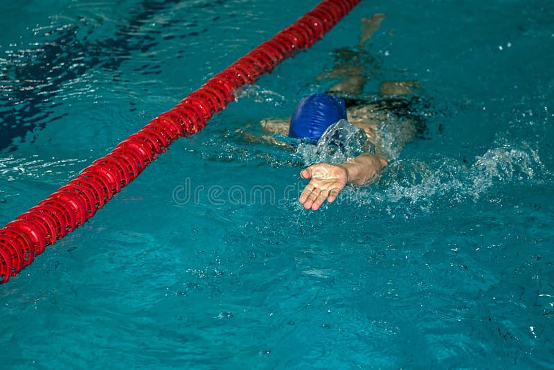 Athletic Swimmer in Action 3 Stock Photo - Image of compete, effort ...