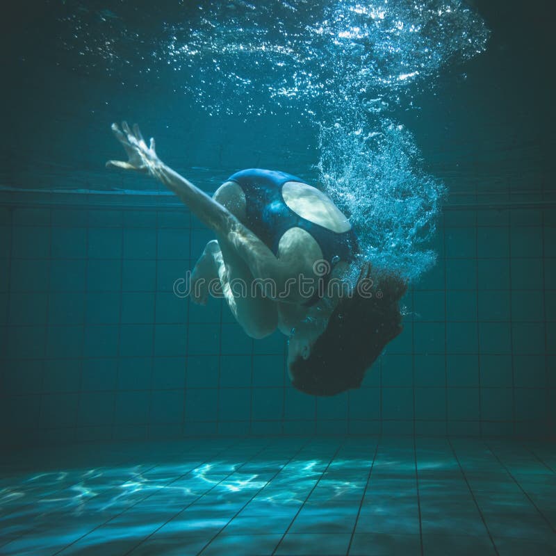 Woman Pool Somersault Stock Photos - Free & Royalty-Free Stock Photos ...