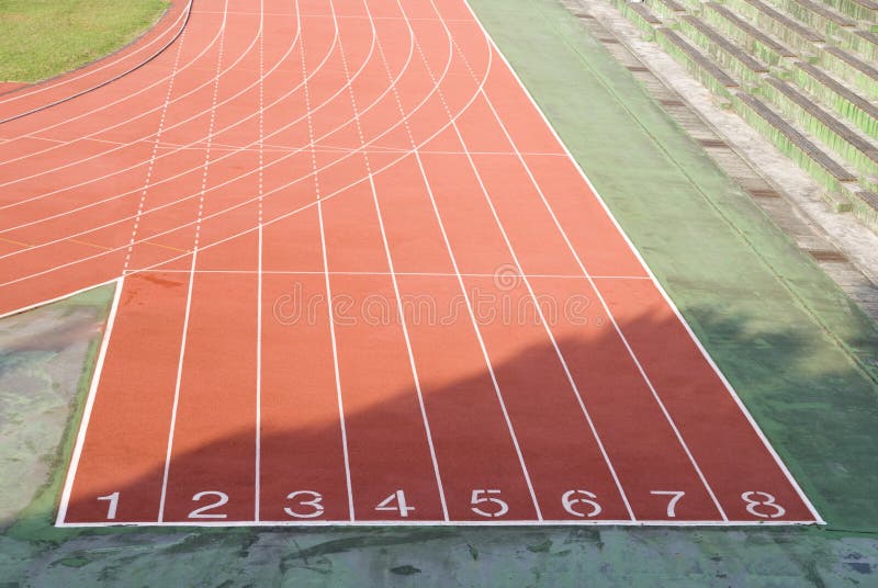 Athletic track stock image. Image of curve, racing, stretch - 13560891