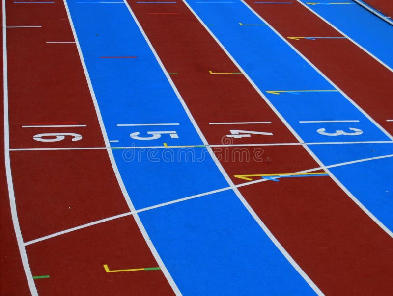 Athletic track stock photo. Image of fitness, field, number - 13426356