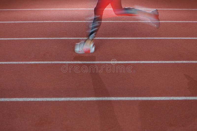 Athletic Track and Equipment Stock Photo - Image of group, lines: 83646172