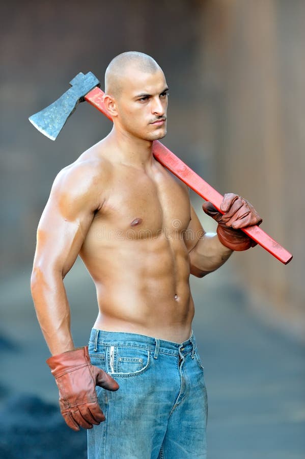 Athletic Young Man Outdoor Working Stock Photo - Image of beautiful ...