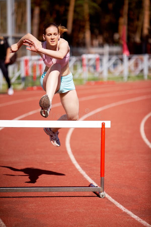 Women s 100m Hurdles stock photo. Image of athletic, competition - 1287594