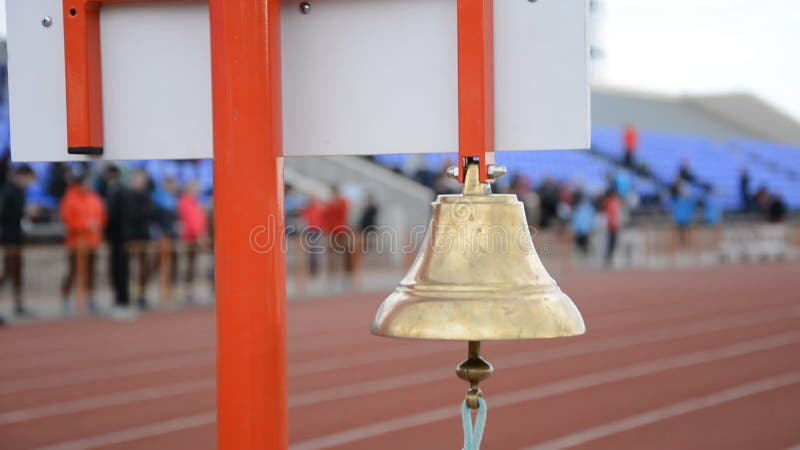 Athletics bell final round stock video. Video of round - 71729737