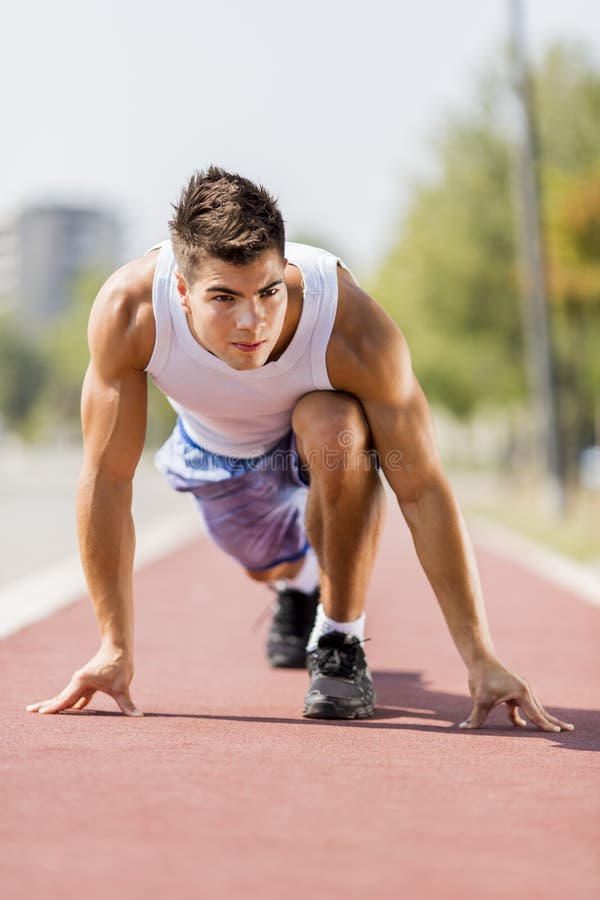 Athletics stock photo. Image of male, exercising, runner - 41687998