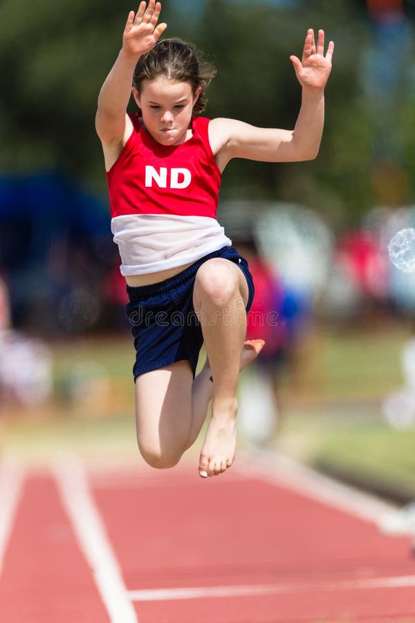 Athletics Long Jump Girl stock photo. Image of sport - 26703802