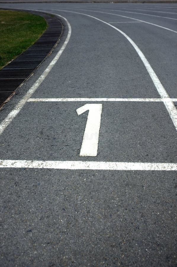 Athletics number 1 track stock photo. Image of track - 24666360