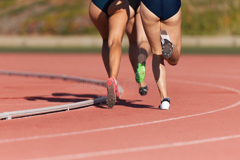 Athletics People Running on the Track Stock Photo - Image of freedom ...