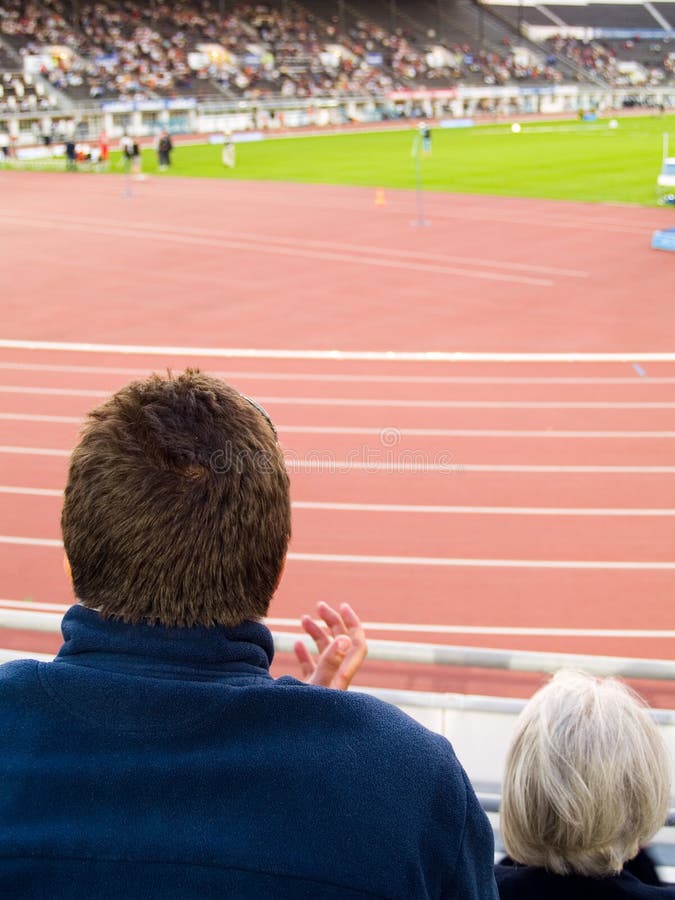 Athletics Spectator stock image. Image of spectators, field - 1084013