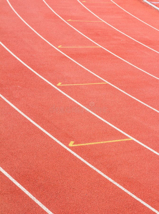 Athletics Stadium Running Track Stock Photo - Image of pattern, grass ...
