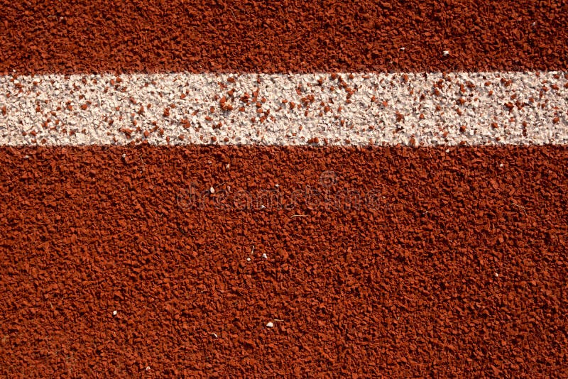 Athletics Stadium Running Track Rubber Standard Red Color Stock Image ...