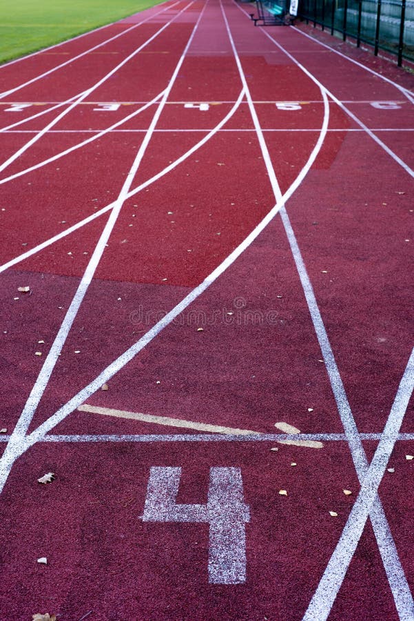 Athletics Running Track Curve Stock Photo - Image of lifestyle ...