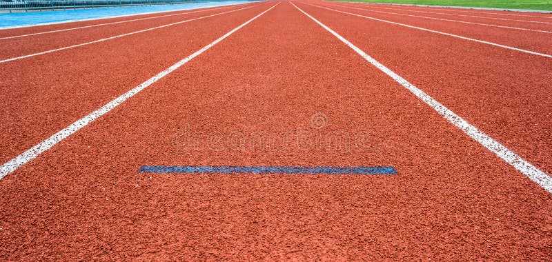 Athletics start Track Lane stock image. Image of perspective - 42265213