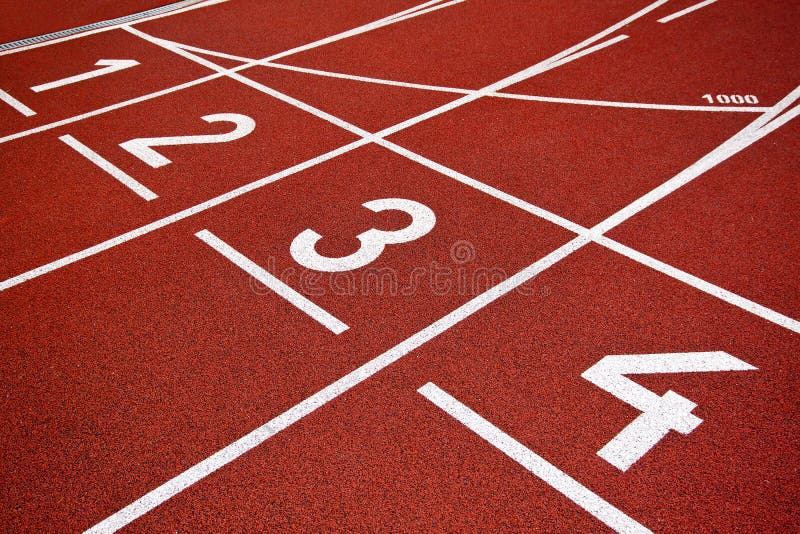 Athletics Start Track Lanes Stock Photo - Image of lane, rubber: 30925694